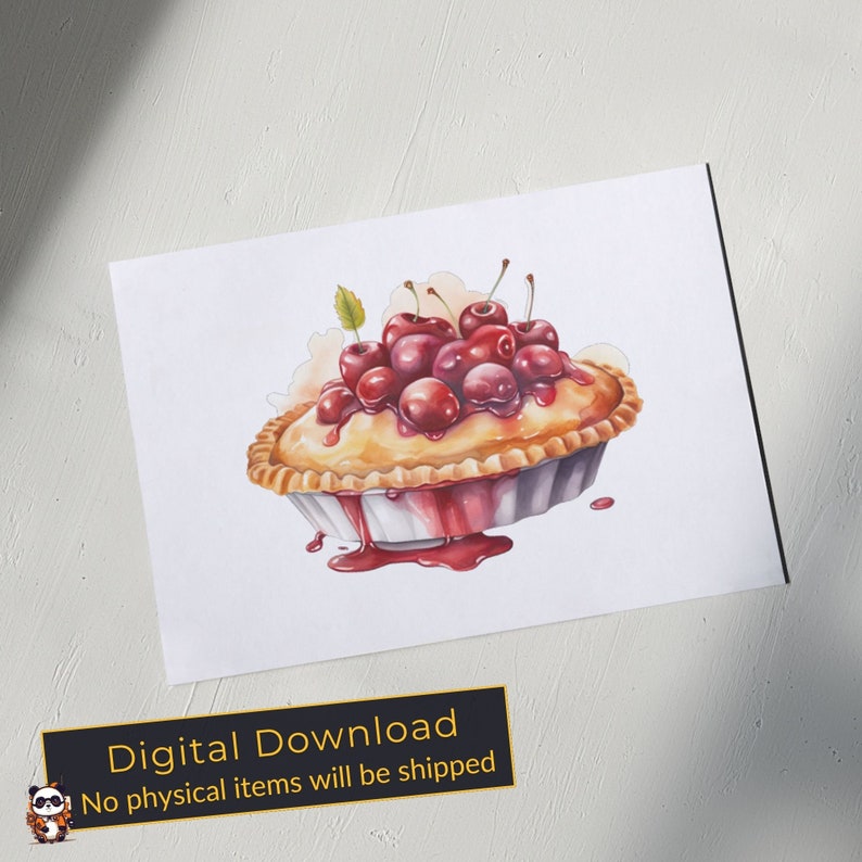 Watercolor Cherry Clipart - Clipart Bundle of Cherries - Cherry PNG for ...