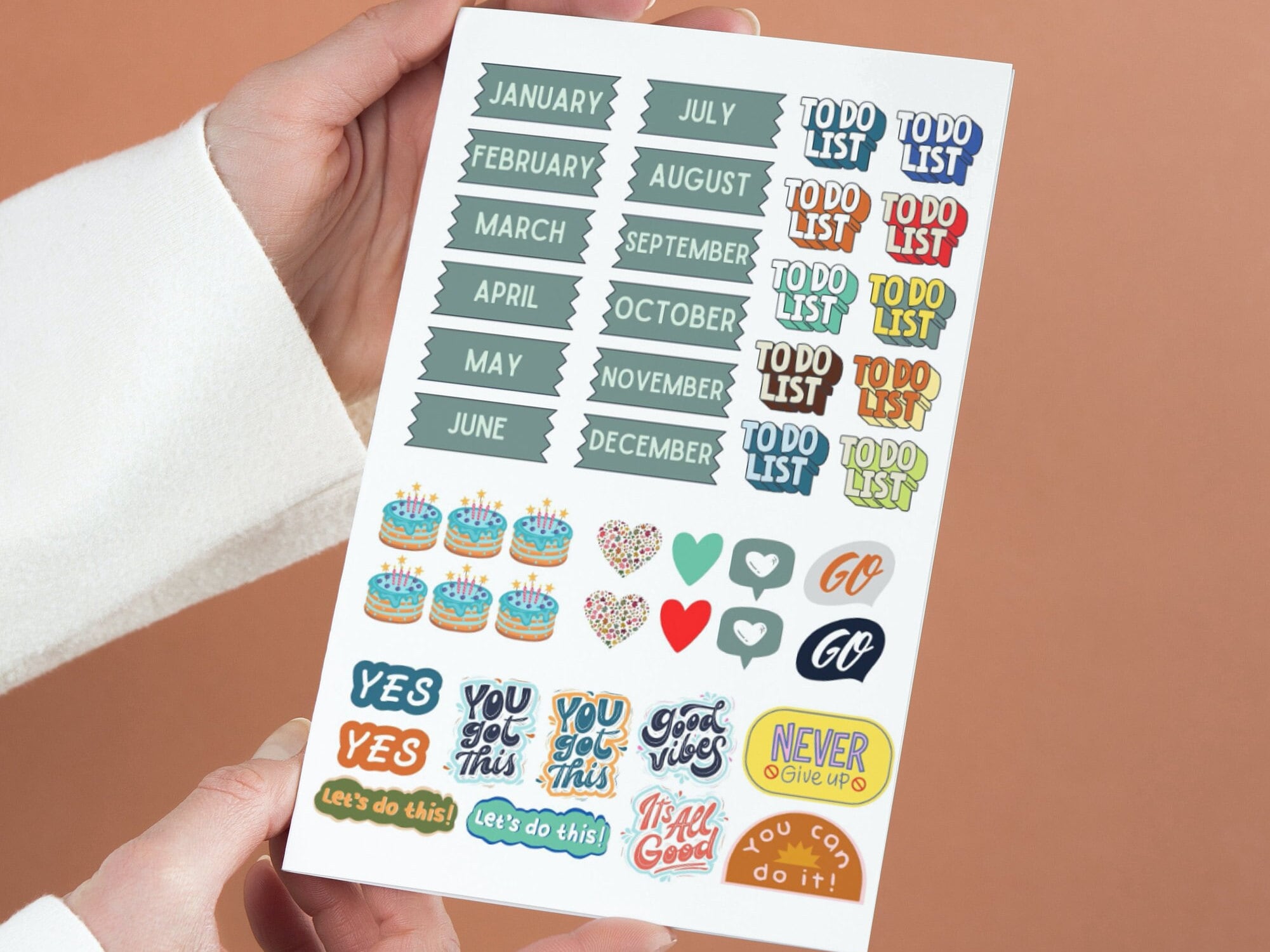 90 Digital Sticker Set / Printable Sticker / Planner Sticker Set ...