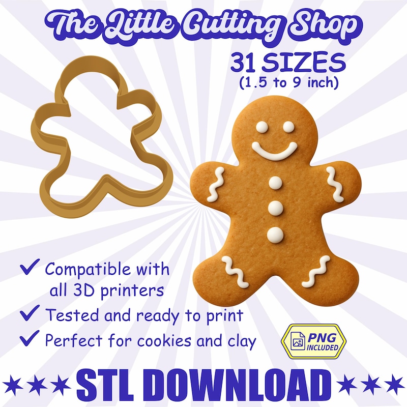 Clay Ginger Man Cookie - Etsy