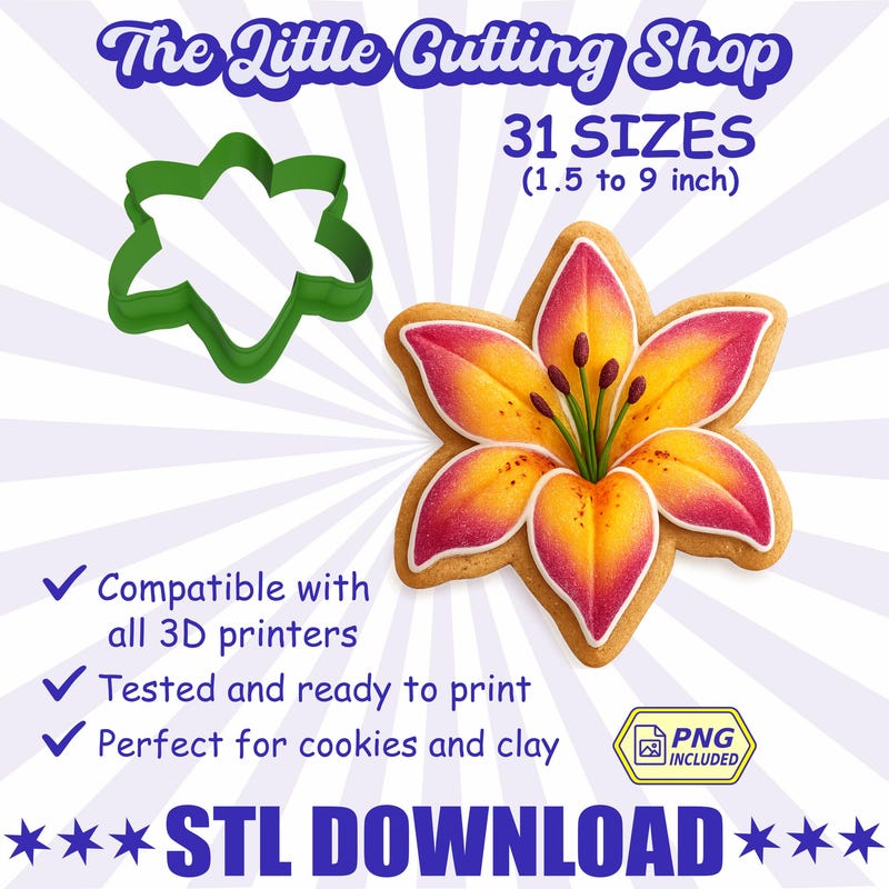 Lily Petal Clay Cutters - Etsy