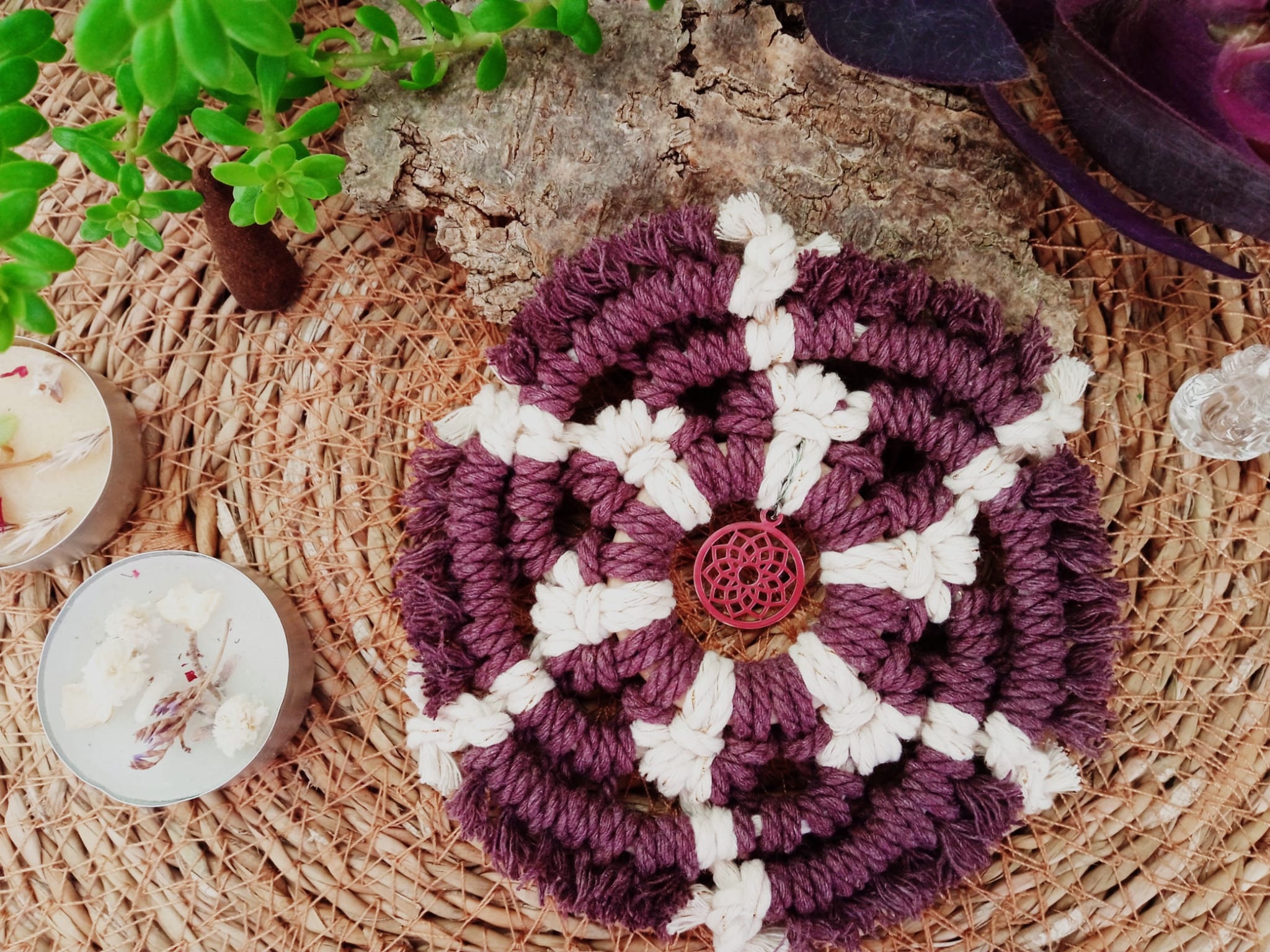 Decorative Art to Macrame for Yogi, Chakra Macrame for Balances, Chakra ...