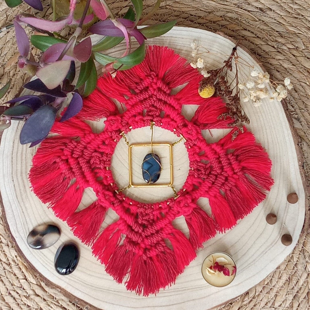 The First Chakra Macrame, Muladhara Chakra, Chakra for Meditation Class ...