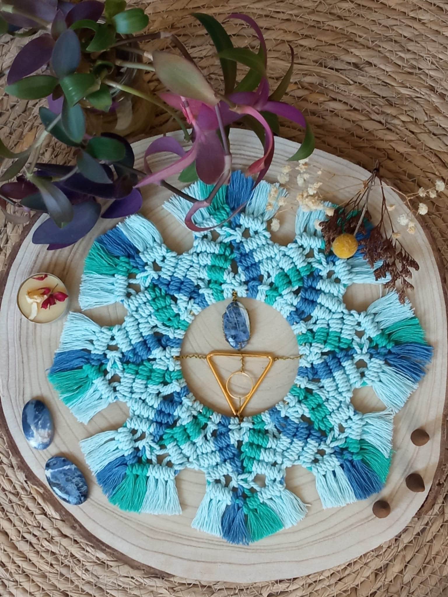 The Seven Chakras Macrame, Chakra for Yoga Studio Decoration, Macrame ...