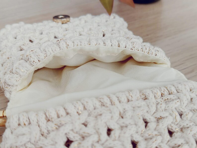 Macrame Boho Style Card Holder, Macrame Purse With Keyring, Handmade ...