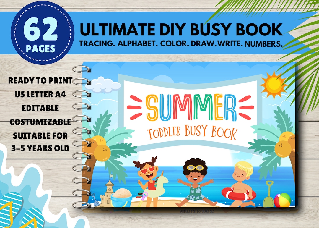 Ultimate Busy Book for Toddler ,printable Summer Toddler Binder ...