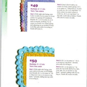 PDF Copy Vintage Book 50 Crocheted Afghan Borders - Etsy