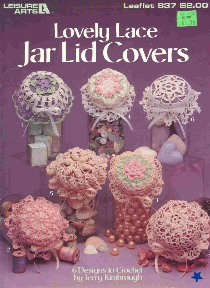 PDF Copy Vintage Patterns Lovely Lace Jar Lid Covers6 Designs - Etsy