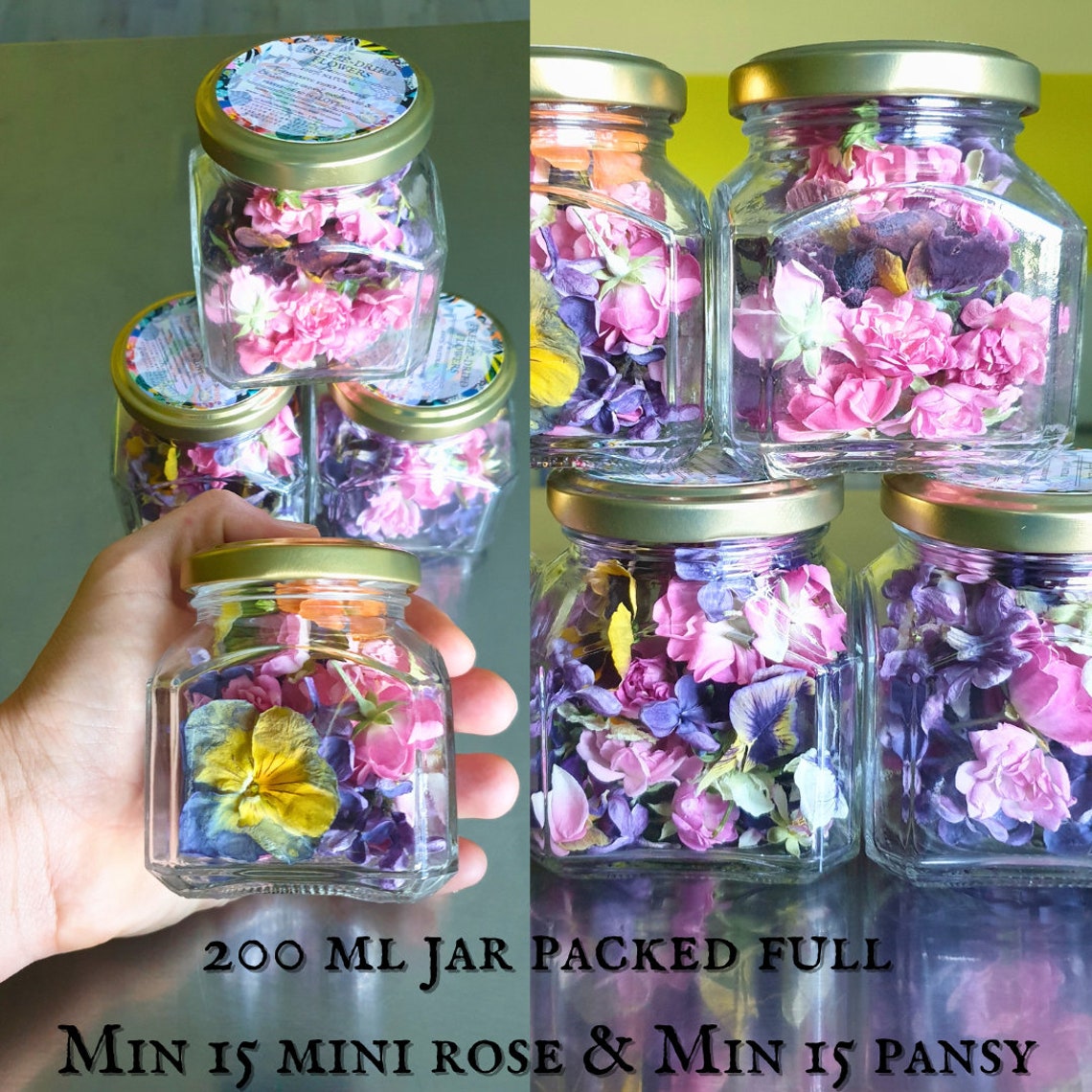 Dried Edible Flowers for Cakes Decorating Freeze Dried - Etsy