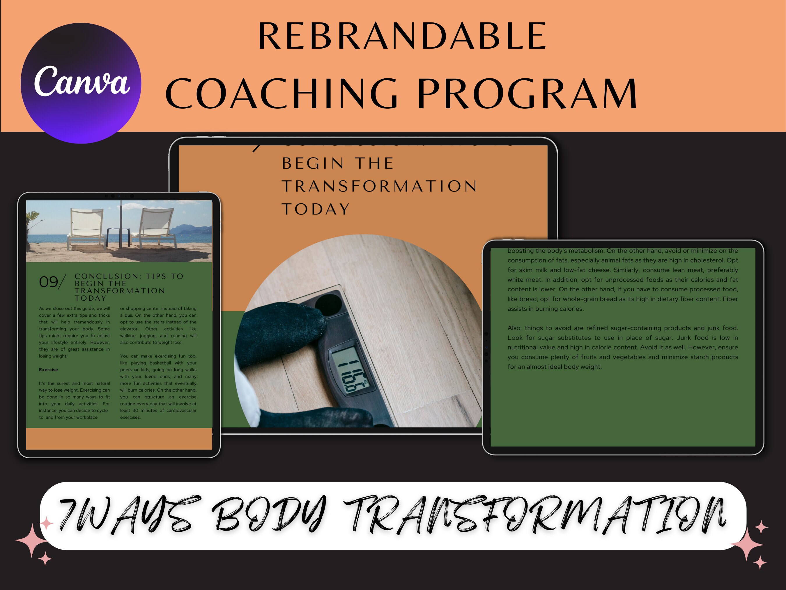 Done for You 7 Ways Body Transformation Coaching Program, Workbook for ...