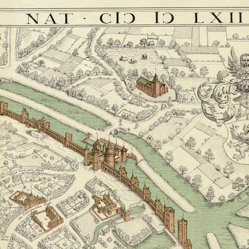 Digital Printable Art Map, Vintage Map, Retro Map, Antique Map, Old Map ...