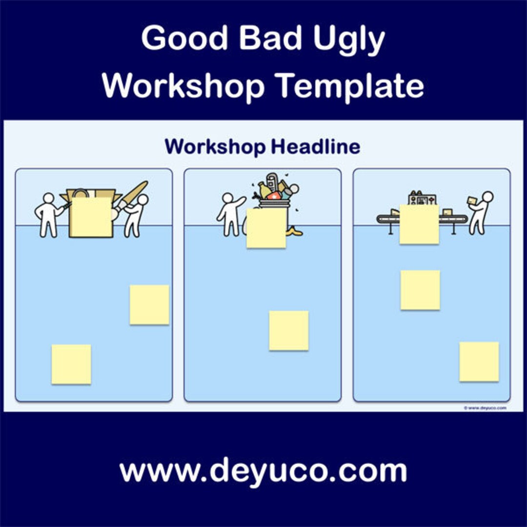Online Retrospective Workshop Good Bad Ugly Template - Etsy