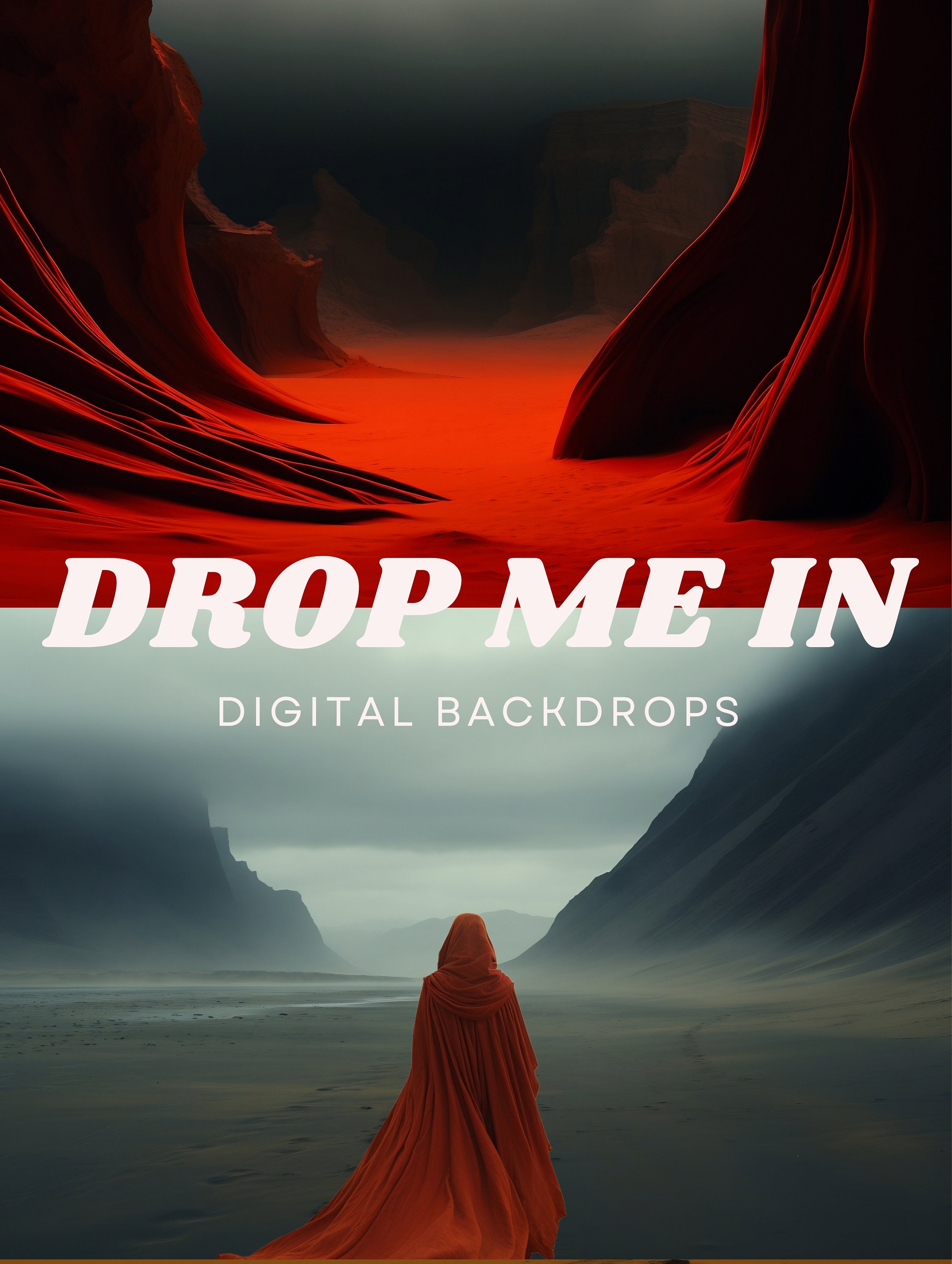 Sci-fi Desert Planet Digital Backgrounds | AI Photo Backdrops (16) - Etsy