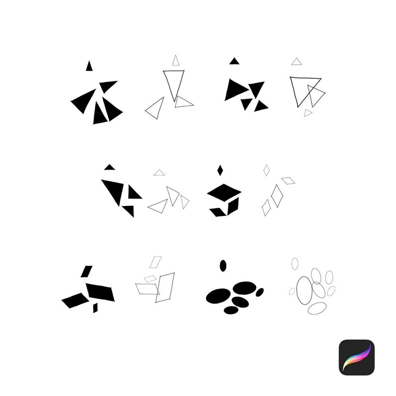 Procreate Hand Drawn Brushes Shape Studio for Illustrators, Architects ...