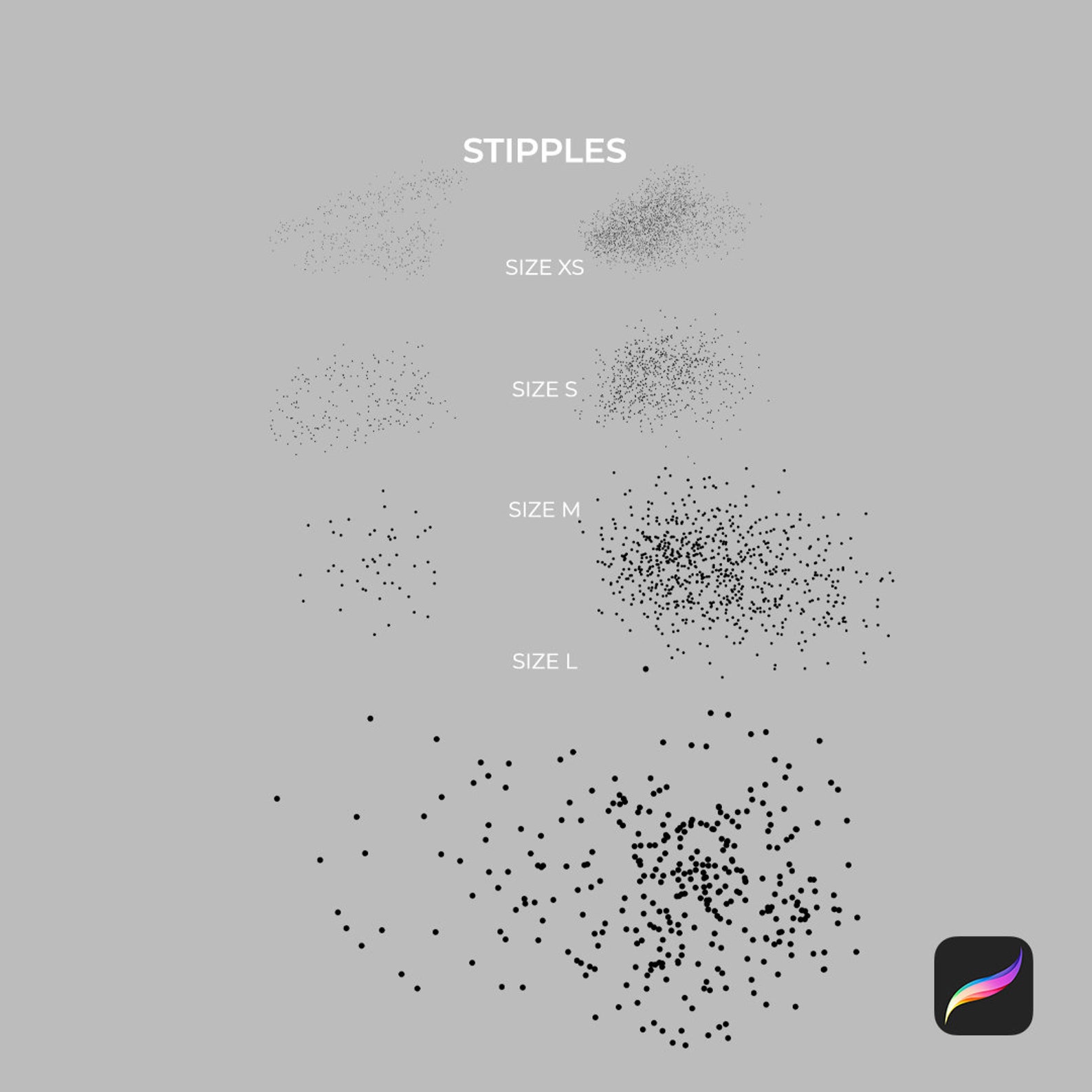 Procreate Stipple Studio Stipples, Fine Liner Pens, Procreate Brushes ...