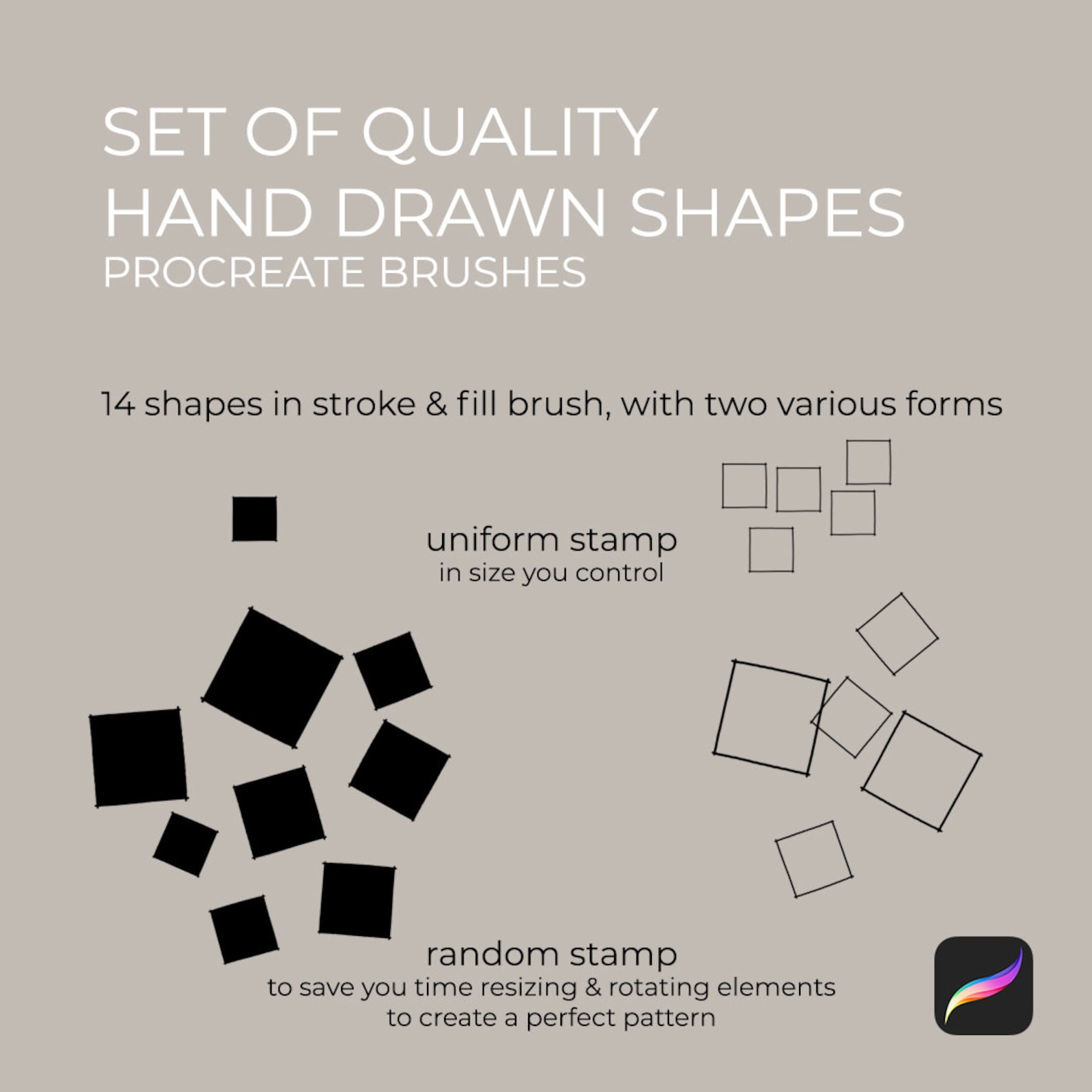 Procreate Hand Drawn Brushes Shape Studio for Illustrators, Architects ...