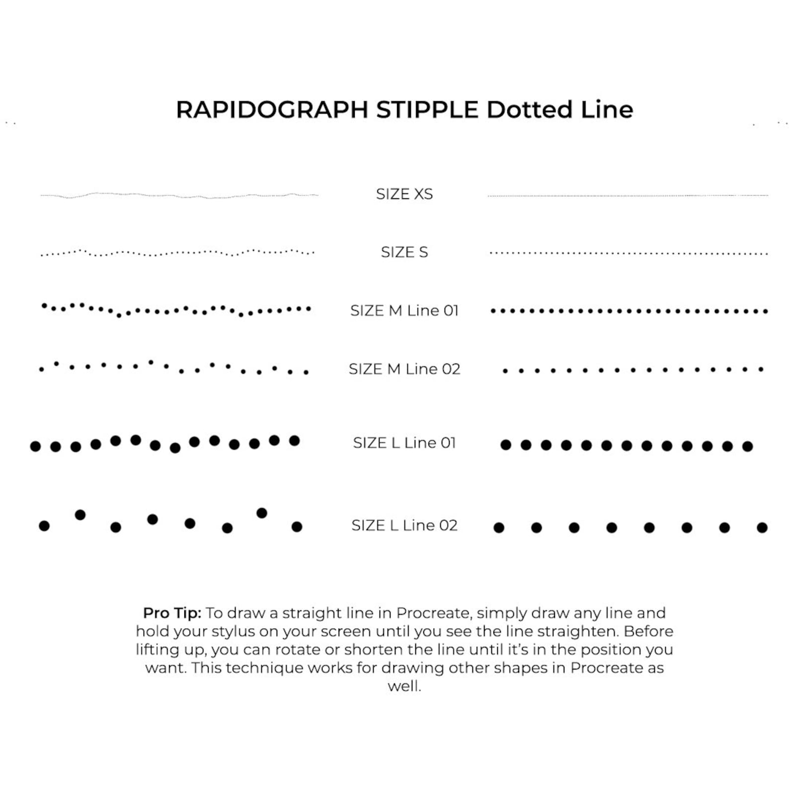 Procreate Stipple Studio Stipples, Fine Liner Pens, Procreate Brushes ...