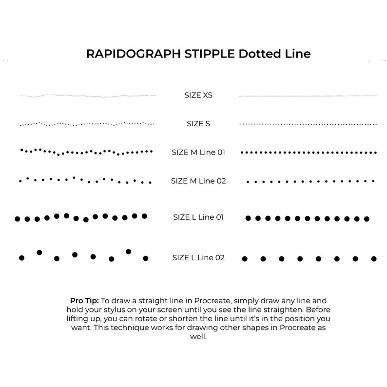 Procreate Stipple Studio Stipples, Fine Liner Pens, Procreate Brushes ...