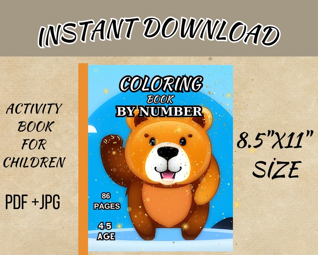 4 5 Age Color By Number Coloring Book8 5x11colour By Number Super 4-5-age-color-by-number-coloring-book8-5x11colour-by-number-super