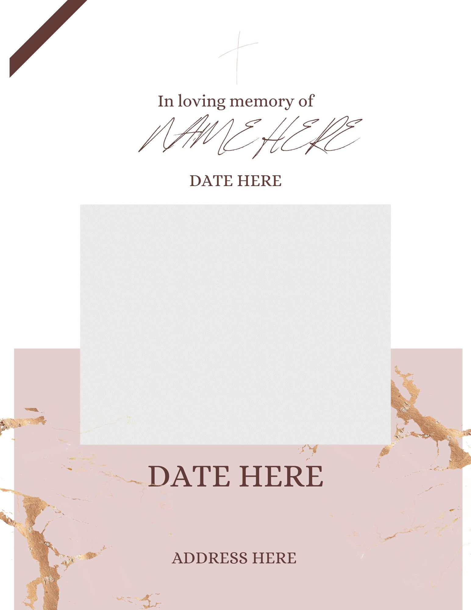 Funeral Program Template | Obituary Template | Instant Download ...