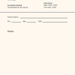 Prescription Label Template Beige and White. Editable and Printable - Etsy