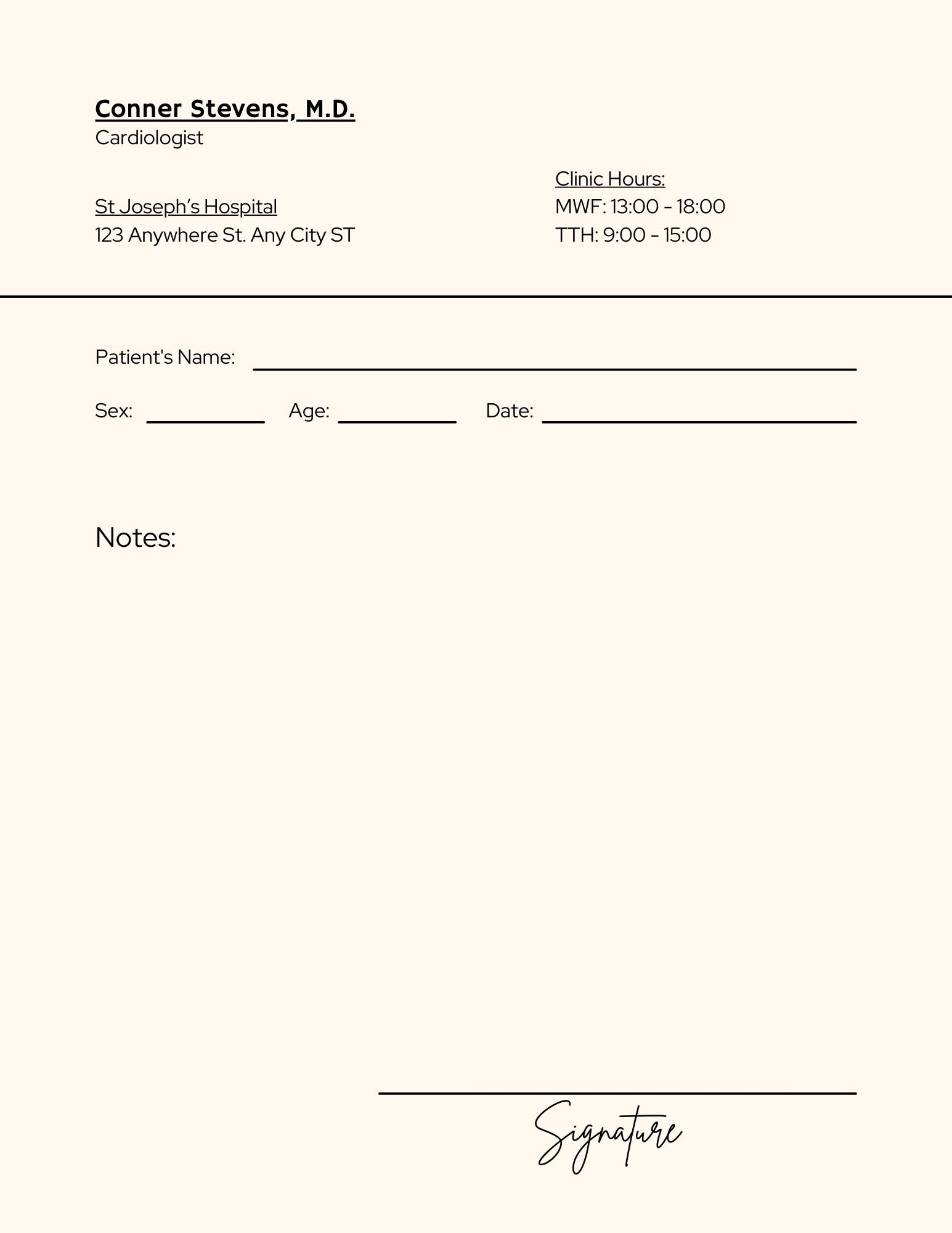 Prescription Label Template Beige and White. Editable and Printable - Etsy