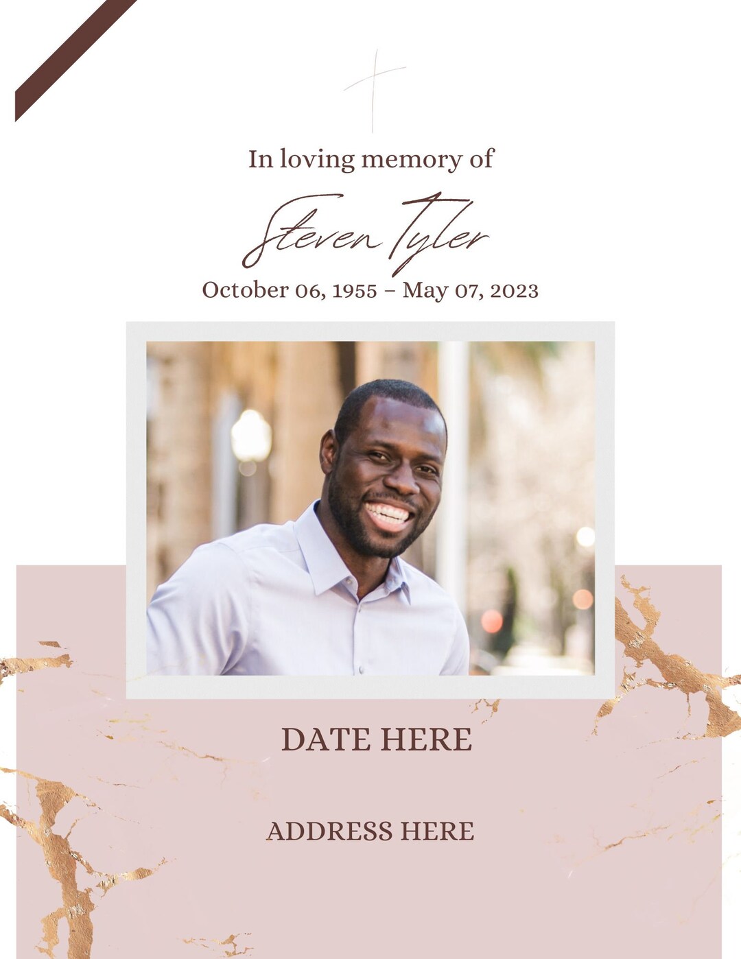 Funeral Program Template | Obituary Template | Instant Download ...