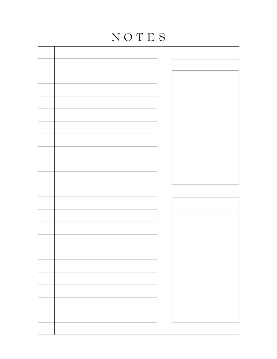 One Note Template, Onenote Template, Editable & Printable Digital ...