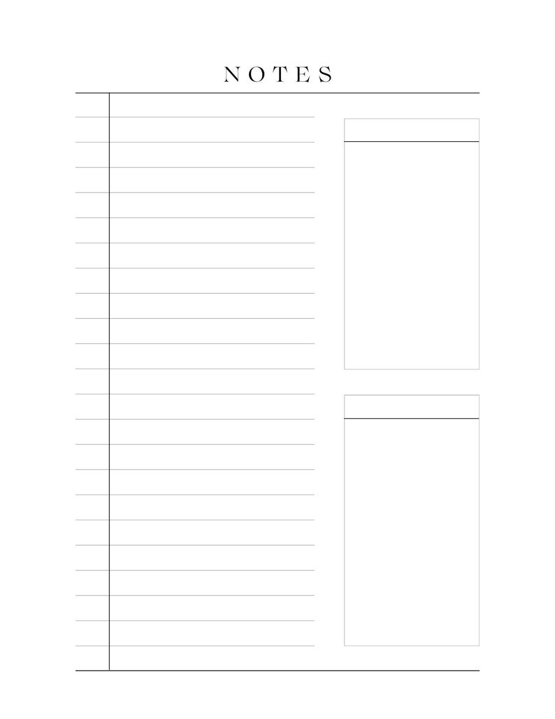 One Note Template, Onenote Template, Editable & Printable Digital ...