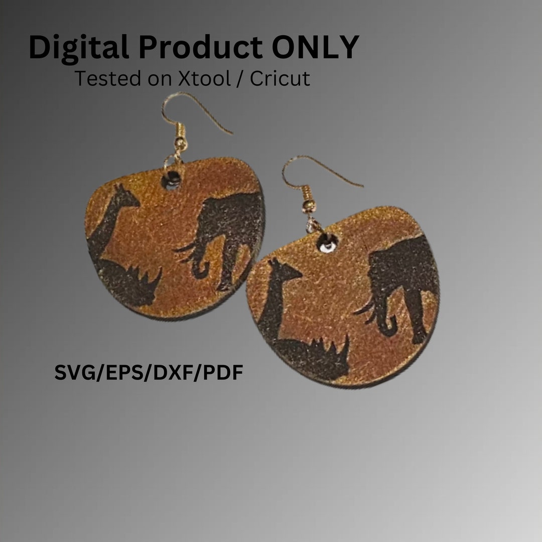 Africa Wild Animals Earring - Etsy