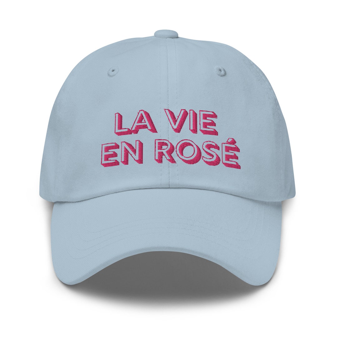 La Vie En Rose Cap, Wine Lover Cap, Wine Cap, Woman Embroidered Cap ...