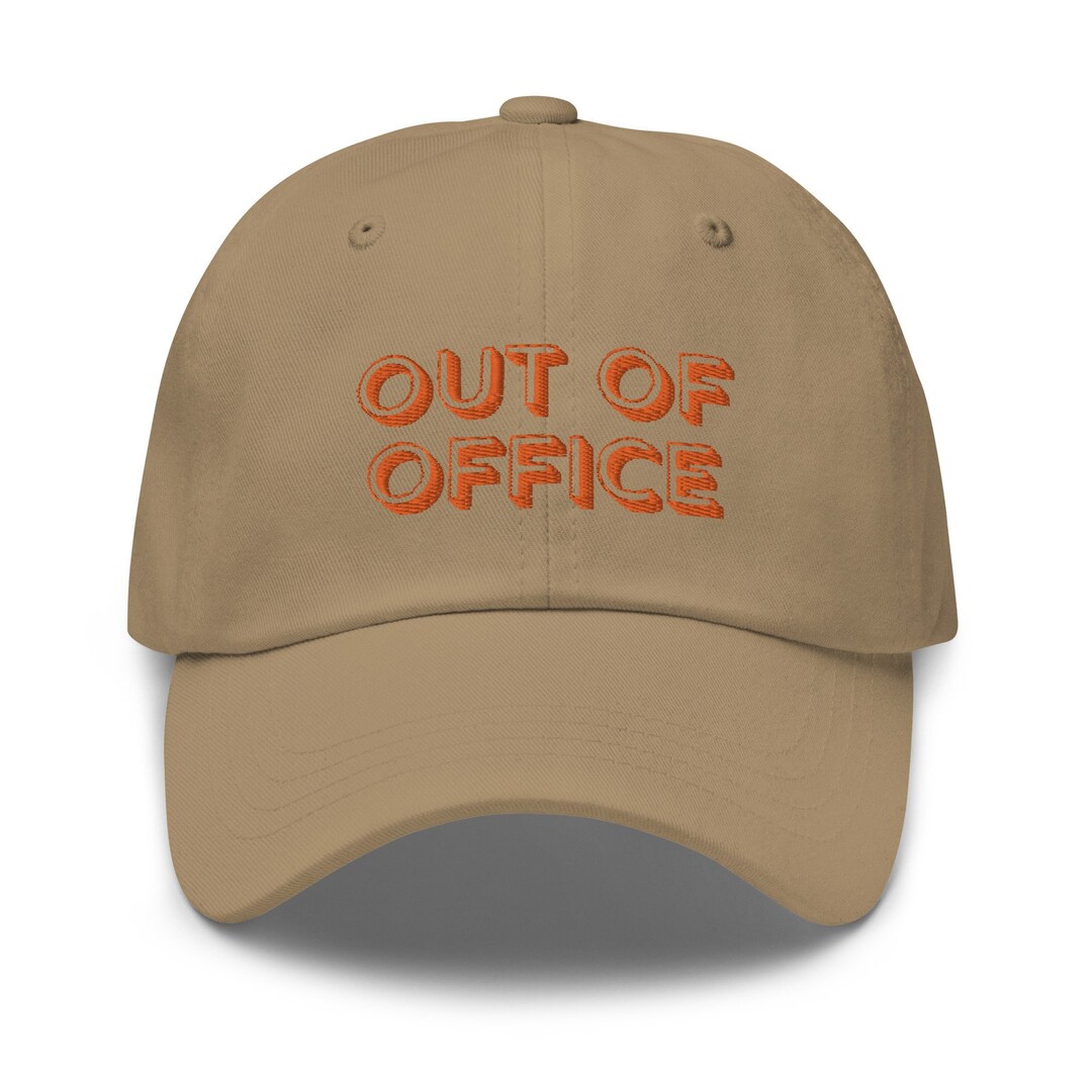Out of Office Embroidery Cap, Woman Hat, Embroidered Hat, Out of Office ...