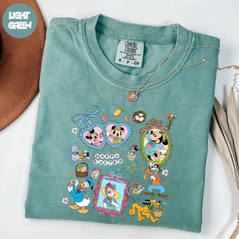 Comfort Colors® Disney Happy Easter Shirt, Mickey and Friends Shirt ...
