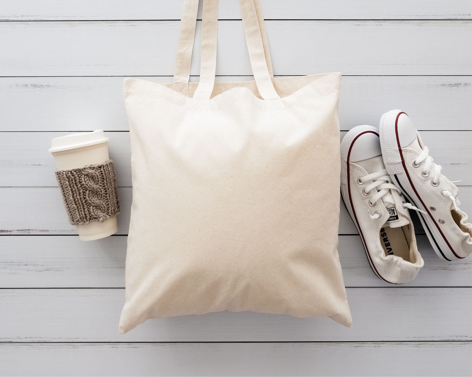 Blank Natural Canvas Tote Bag, 100% Cotton Canvas Tote Bag, Plain Tote ...