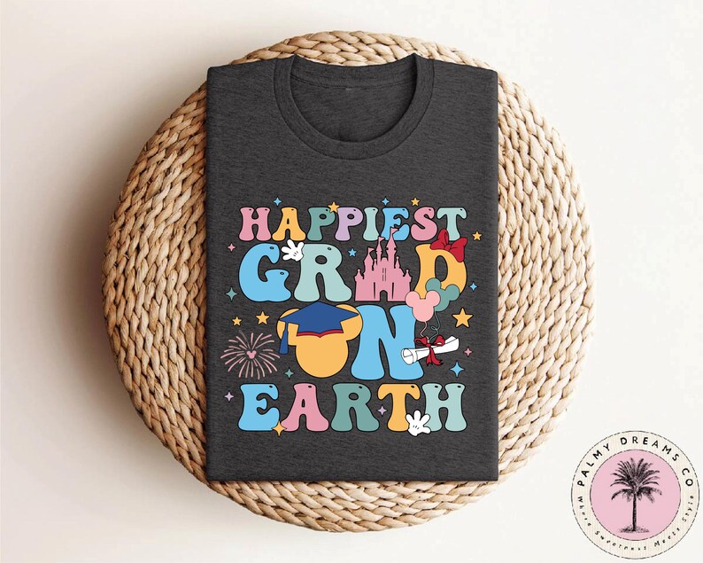 Happiest Grad on Earth Shirt, Disney Graduate Shirt, Disney Graduation ...
