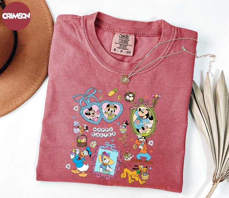 Comfort Colors® Disney Happy Easter Shirt, Mickey and Friends Shirt ...