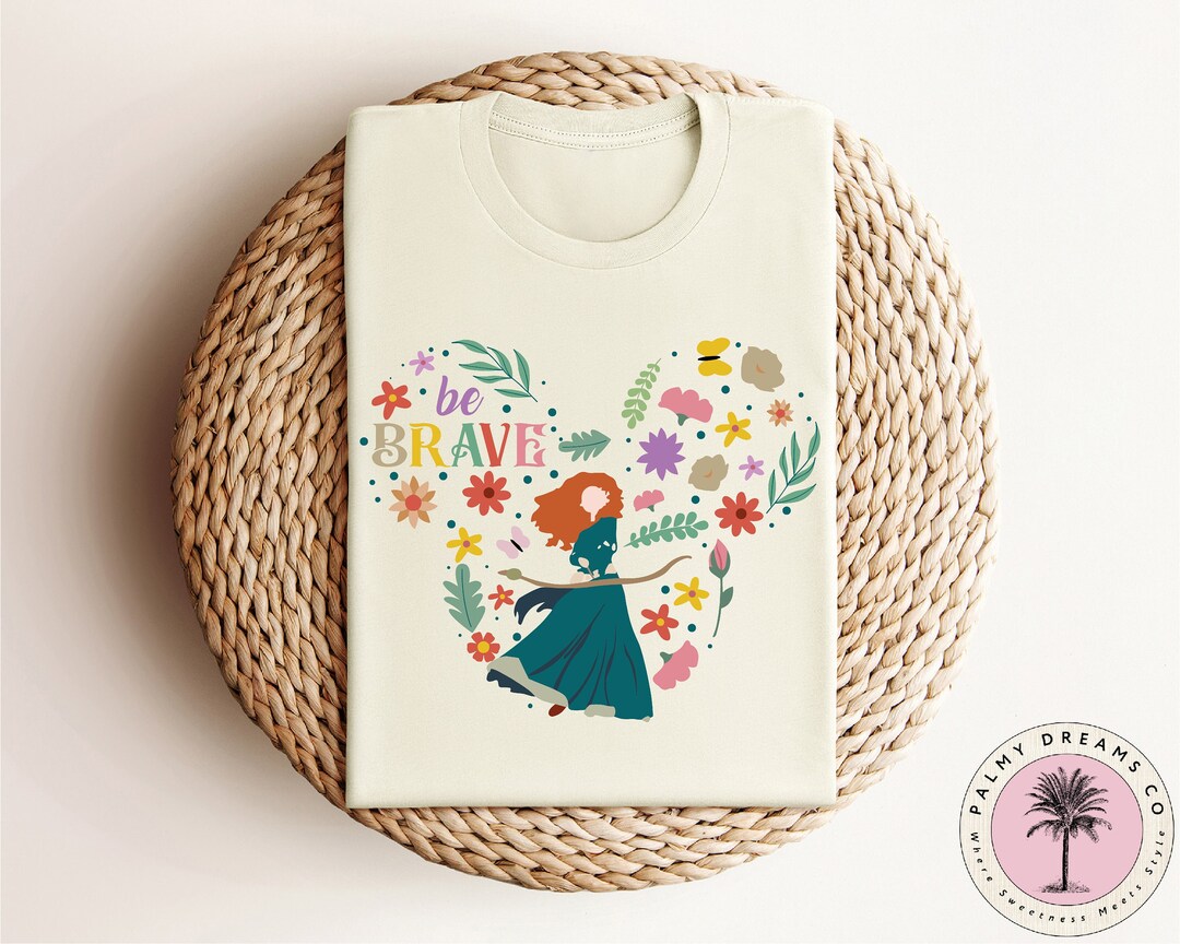 Mickey Head Merinda Shirt, Be Brave Shirt, Princess Merinda Be Brave ...