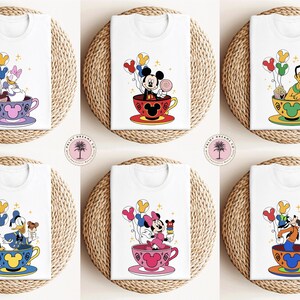 Mickey and Friends Tea Cup Shirts, Matching Disney Trip Shirt, Disney ...