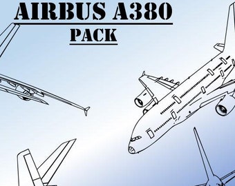 737-800 Airliner Aircraft Pack (SVG & PNG Formats) Digital Aircraft ...