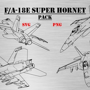 F/A-18E Hornet Aircraft Pack SVG & PNG Formats Digital Military ...