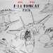 F-14 Tomcat Aircraft Pack (SVG & PNG Formats) Digital Military Drawings ...