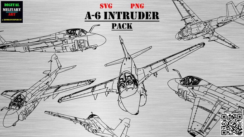 A-6 Intruder Pack (SVG & PNG Formats) Digital Military Drawings. Ten (10) Line Drawings. - Etsy
