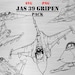 JAS 39 Gripen Pack (SVG & PNG Formats) Digital Military Drawings. Ten ...