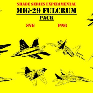 Mig-29 Fulcrum Aircraft Pack (SVG & PNG Formats) Digital Military ...
