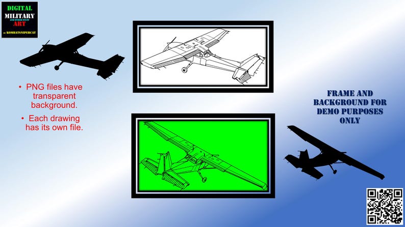 C172 Skyhawk Aircraft Pack (SVG & PNG Formats) Civil Aviation Drawings ...