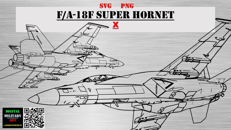 F/A-18F Super Hornet SVG & PNG Formats. EXTRA Pack. Digital Military ...
