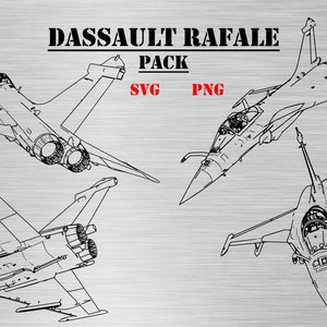 Dassault Rafale Aircraft Pack (SVG & PNG Formats) Digital Military ...