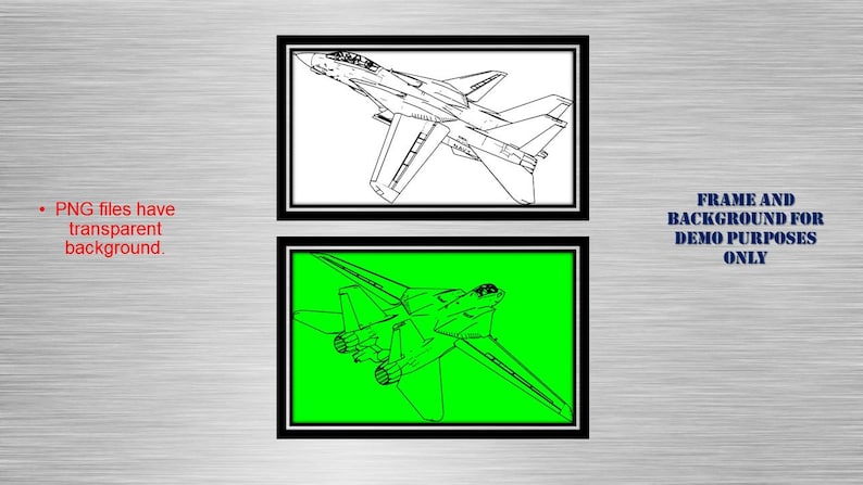F-14 Tomcat Aircraft Pack (SVG & PNG Formats) Digital Military Drawings ...