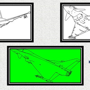 Eurofighter Typhoon Aircraft Pack SVG & PNG Formats Digital Military ...