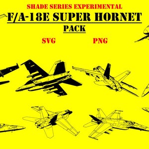 F/A-18E Hornet Aircraft Pack (SVG & PNG Formats) Digital Military ...