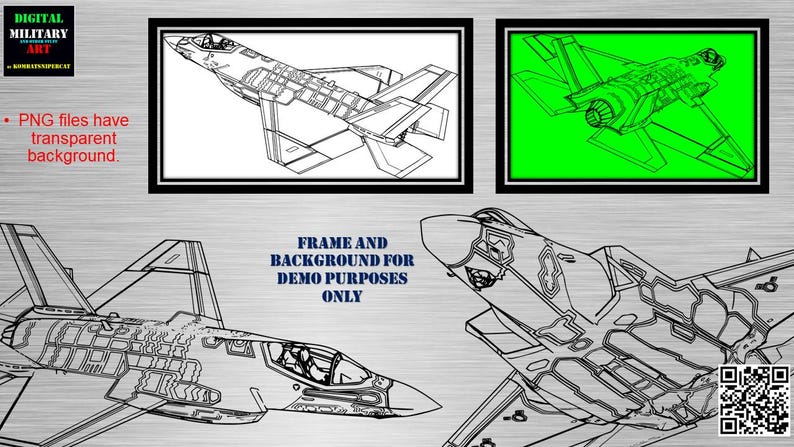 F-35C Lightning II Aircraft Pack (SVG & PNG Formats) Digital Military ...